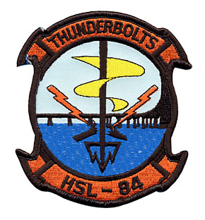 U.S.NAVY スコードロンパッチ/HSL-84 ”THUNDERVOLTS”